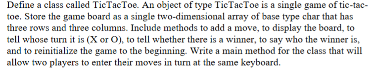 Solved Please use this outline. This is to be done in Java. | Chegg.com