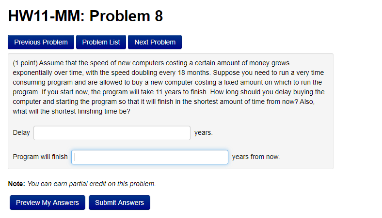 Solved HW11-MM: Problem 8 Previous Problem Problem List Next | Chegg.com