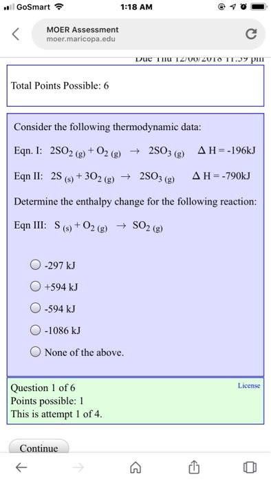 Solved GoSmart 1:14 AM MOER Assessment moer.maricopa.edu Due | Chegg.com