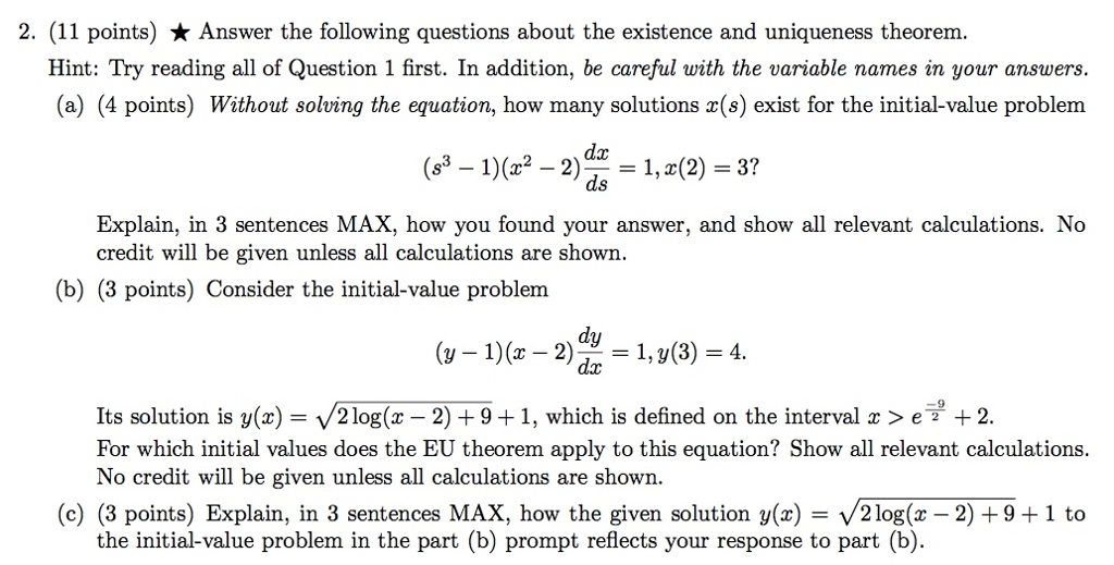 Solved 2 11 Points Answer The Following Questions About