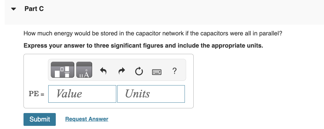 Solved In (Figure 1), let V=15.0 V C1=C2=C3=23.6μF1 of 1How | Chegg.com
