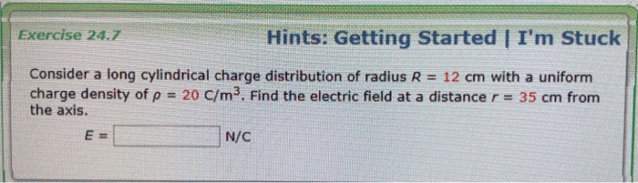 Solved Exercise 24.7 Hints: Getting Started | I'm Stuck | Chegg.com