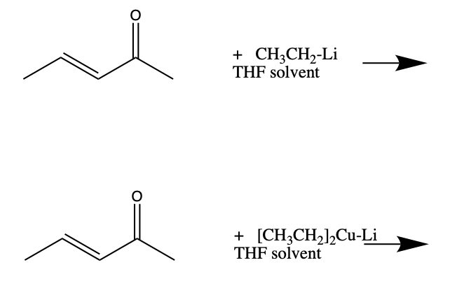 Solved CH2CH2-Li THF solvent [CH3CH2)2Cu-Li THF solvent | Chegg.com