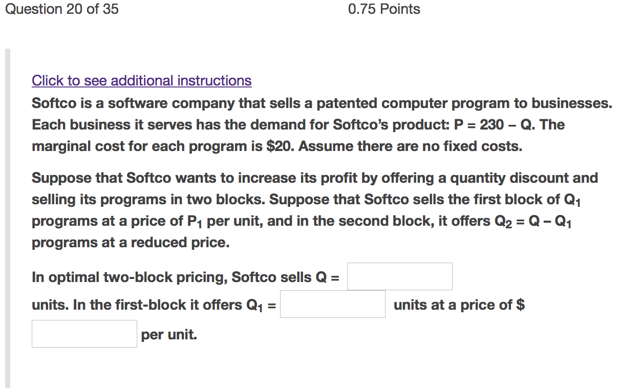 Solved Question 20 of 35 0.75 Points Click to see additional | Chegg.com