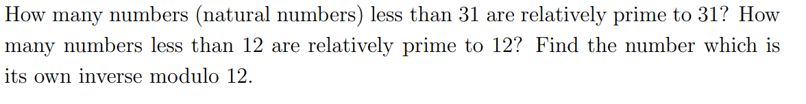 Solved How many numbers (natural numbers) less than 31 are | Chegg.com