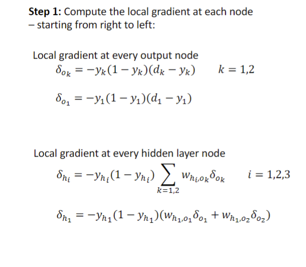 Solved Problem 1) (3 pts) Forward-backward propagation: | Chegg.com
