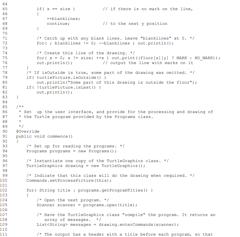 Solved What are the purposes of the code at line 135 of the | Chegg.com