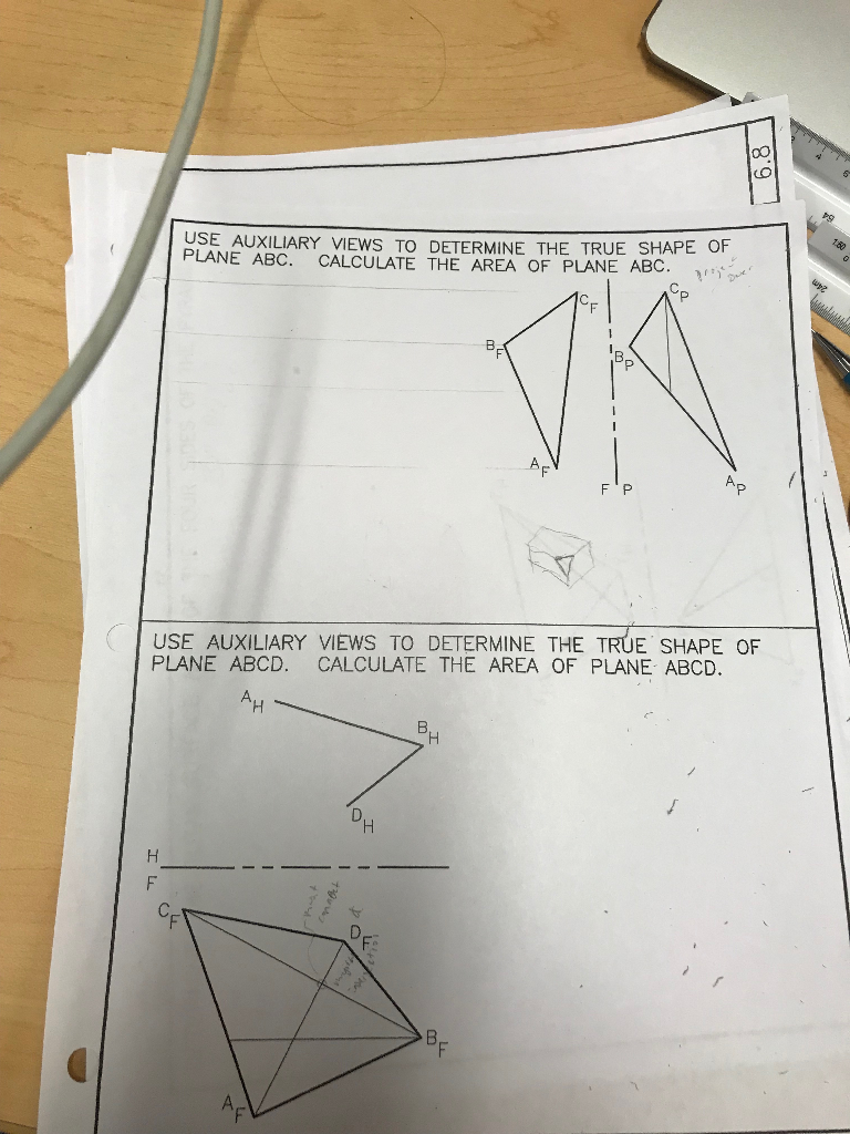 1. Use the Auxiliary views to determine the true | Chegg.com