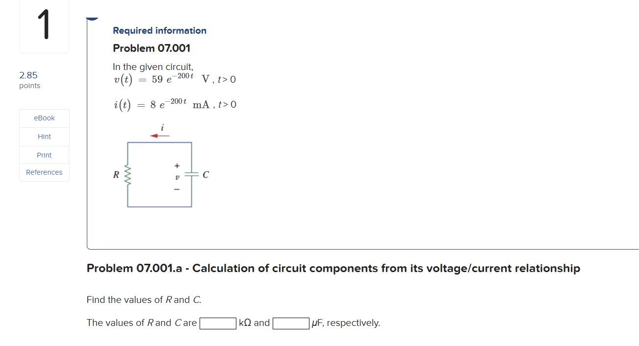 Solved 1, ﻿Required informationProblem 07.001In ﻿the given | Chegg.com