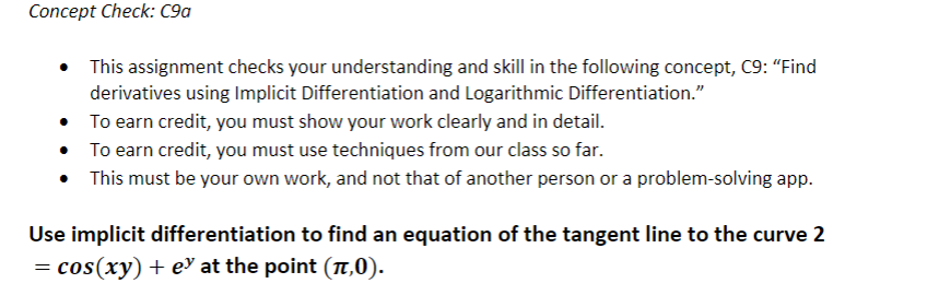 Solved Concept Check: C90 This assignment checks your | Chegg.com