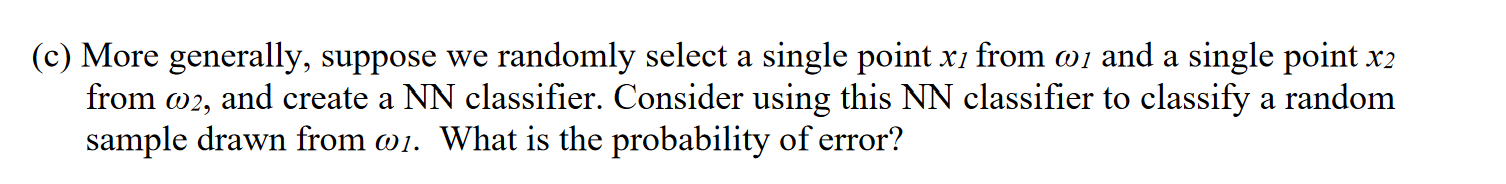 Problem 3. Consider a 1-dimensional 2-class | Chegg.com