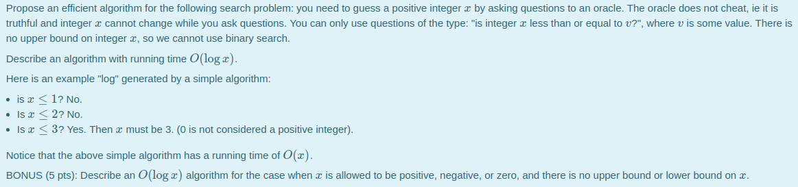 Solved Propose an efficient algorithm for the following | Chegg.com