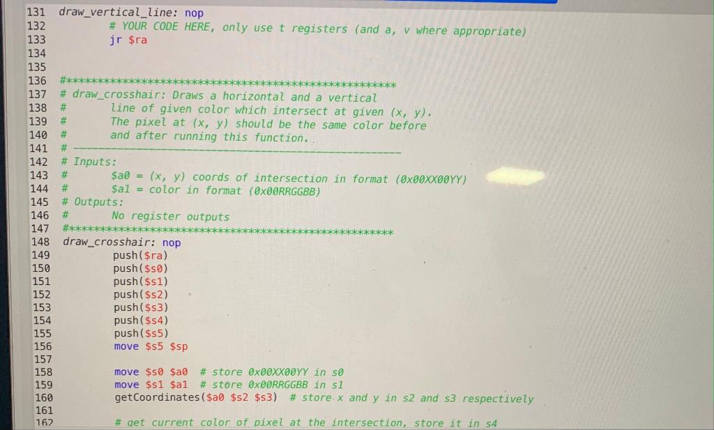I need help creating a graphic image on MARS bitmap | Chegg.com