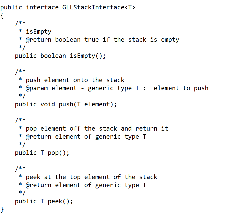 Solved Implement a Generic Stack utilizing the Generic | Chegg.com