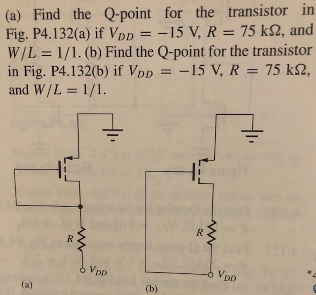 Solved = - (a) Find the Q-point for the transistor in Fig. | Chegg.com