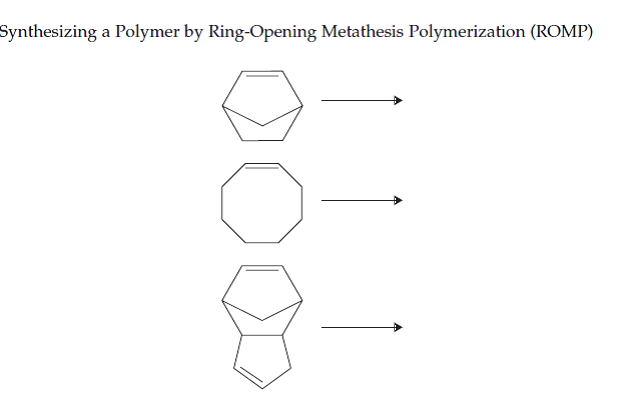 Solved Draw the structures of the expected ROMP polymers | Chegg.com