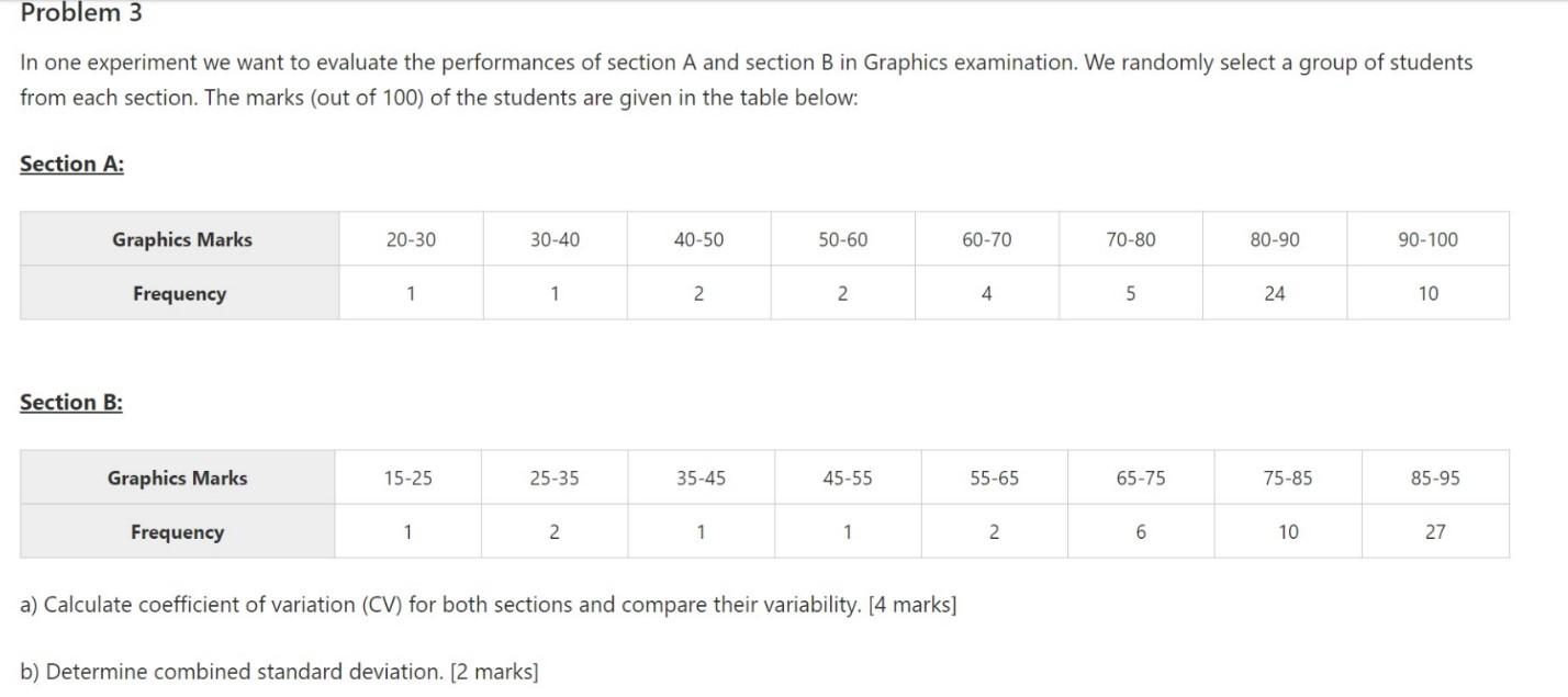 Solved Problem 3 In one experiment we want to evaluate the | Chegg.com