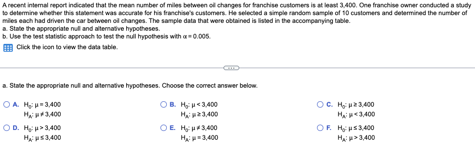 Solved A recent internal report indicated that the mean | Chegg.com