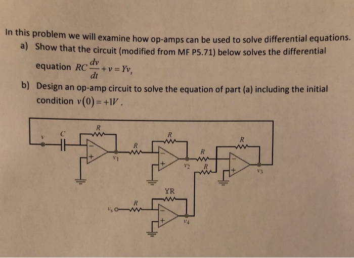 Solved In this problem we will examine how op-amps can be | Chegg.com