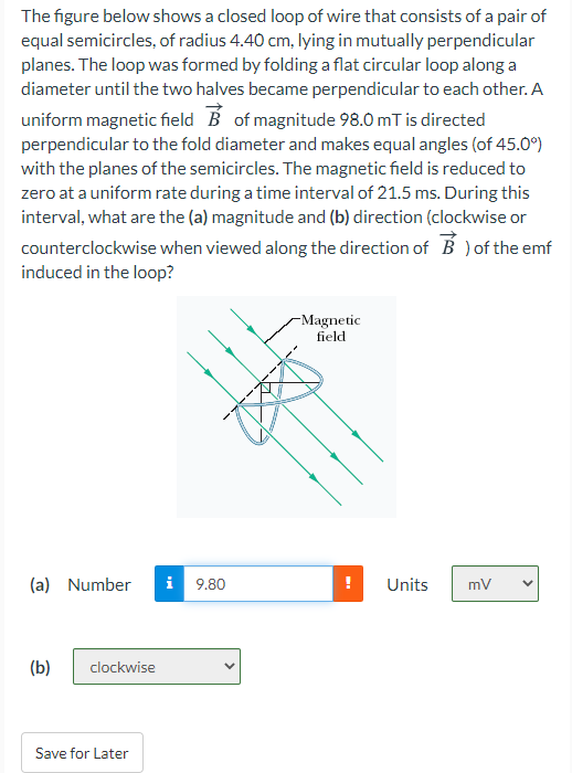 Solved The figure below shows a closed loop of wire that | Chegg.com
