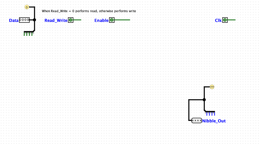 Solved Implement the nibble (4 bit) register using | Chegg.com