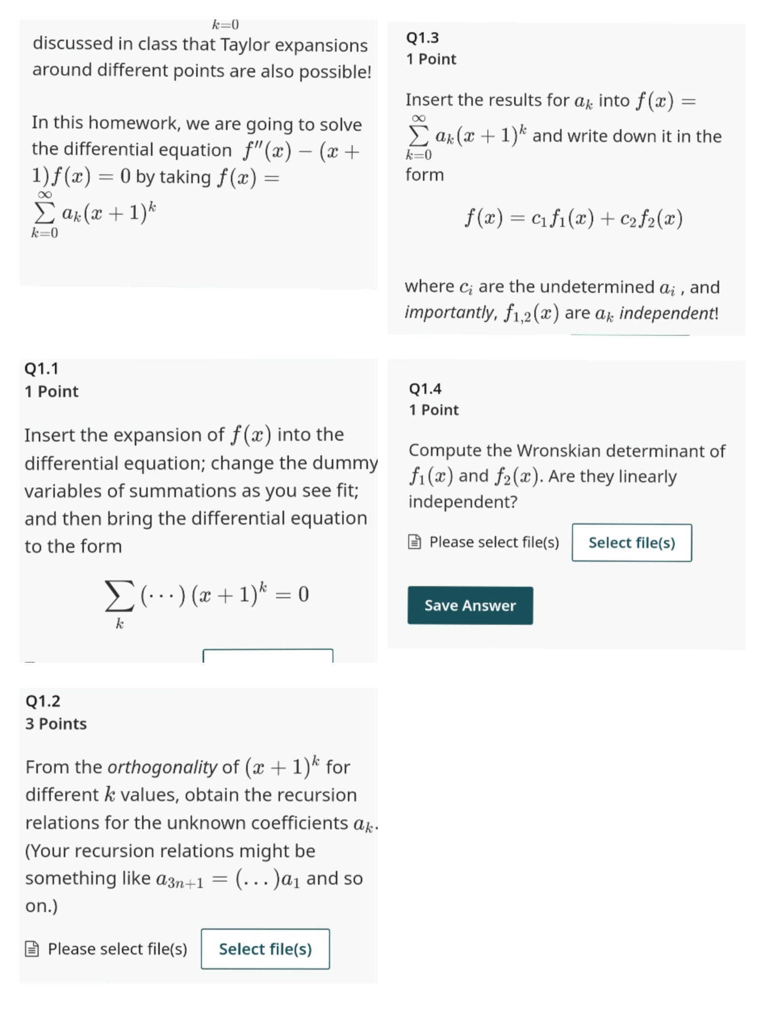 Solved I want solutions of all parts of question. Taylor | Chegg.com