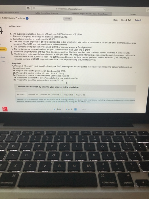 Solved Homework Problems Help Save&Exit Submit The following | Chegg.com