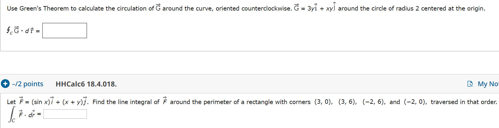 Solved Use Green's Theorem to calculate the circulation of G | Chegg.com