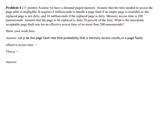 Solved Problem 1 (17 points) Recall the various deadlock | Chegg.com