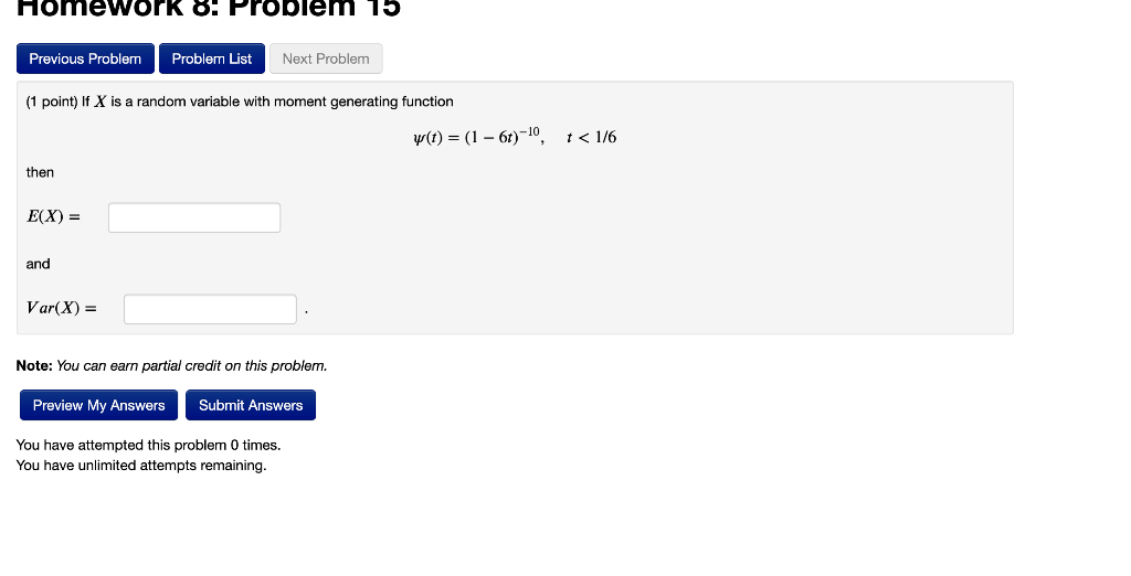 Solved Homework 8: Problem 15 Previous Problem Problem List | Chegg.com