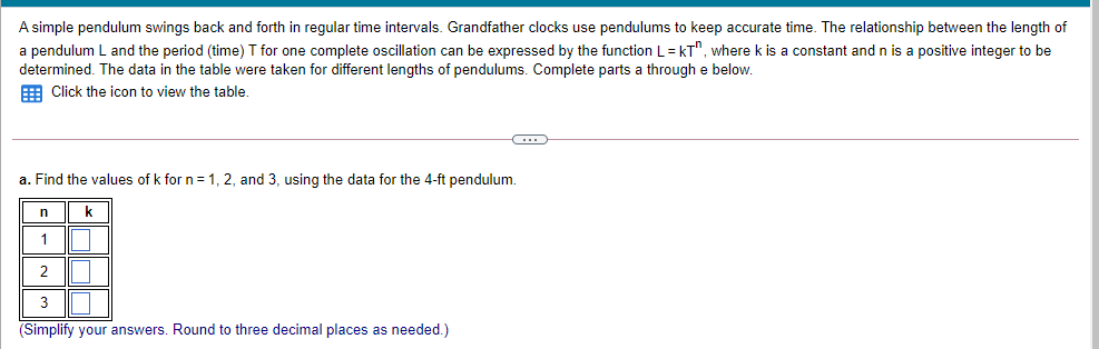 A simple pendulum swings back and forth in regular | Chegg.com