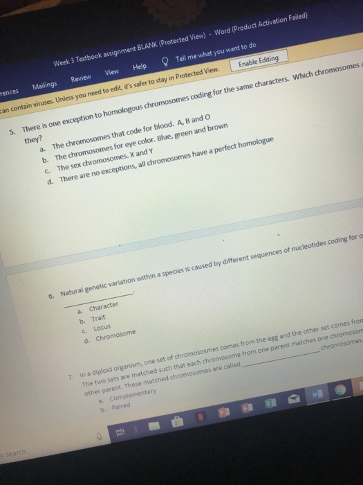 Solved Week 3 Textbook assignment BLANK (Protected View) - | Chegg.com