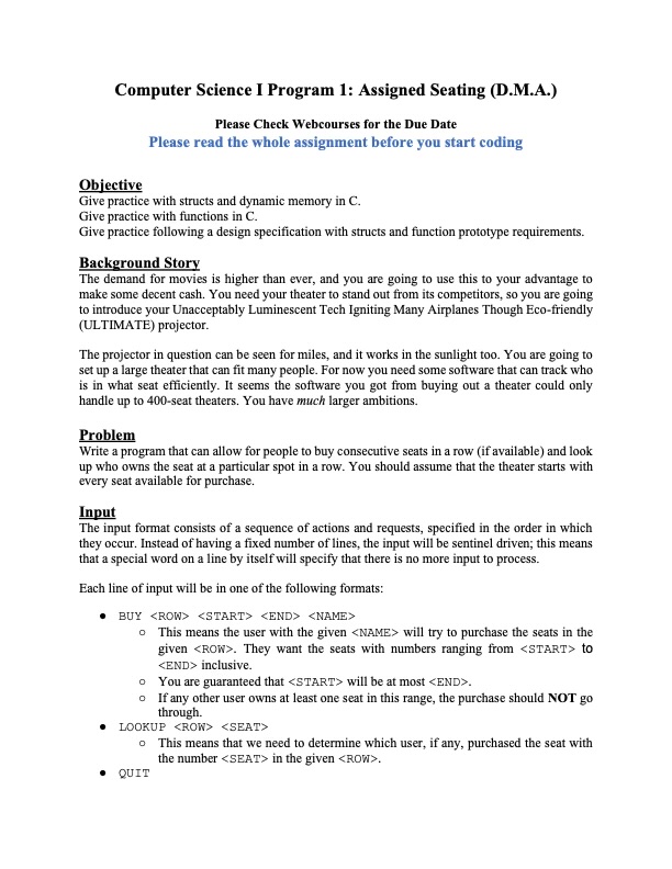 Solved - This should terminate the program and clean up any | Chegg.com