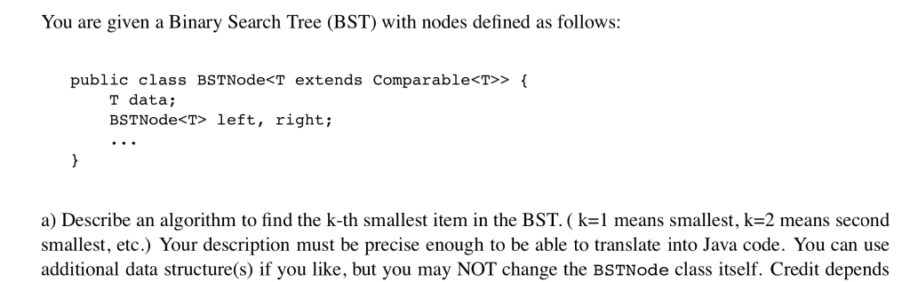 Solved You are given a Binary Search Tree (BST) with nodes | Chegg.com