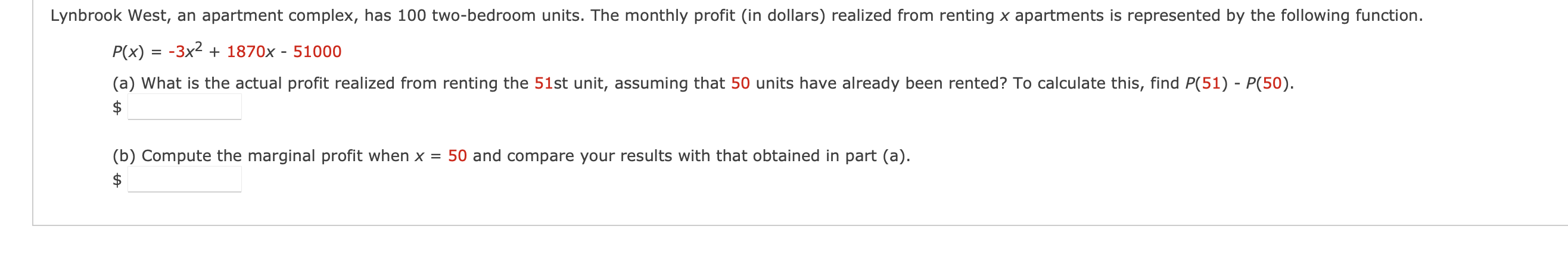 Solved Lynbrook West, an apartment complex, has 100 | Chegg.com