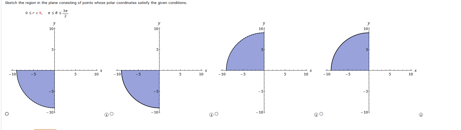 Solved Sketch the region in the plane consisting of points | Chegg.com
