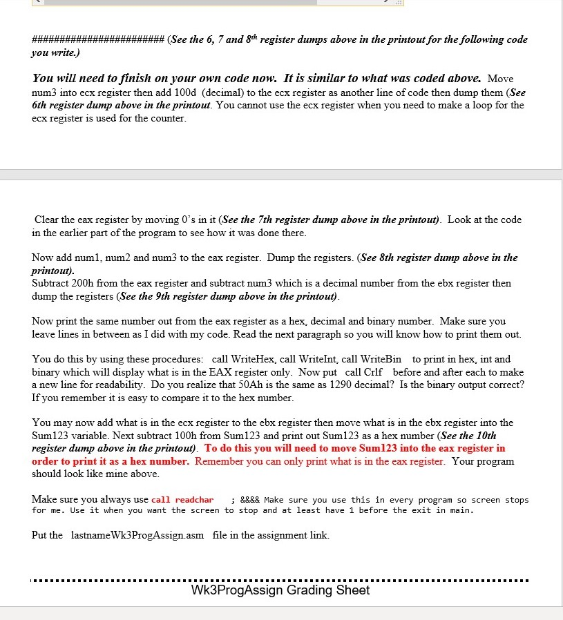 Lastname Wk3ProgAssign Assignment due by Sunday of | Chegg.com