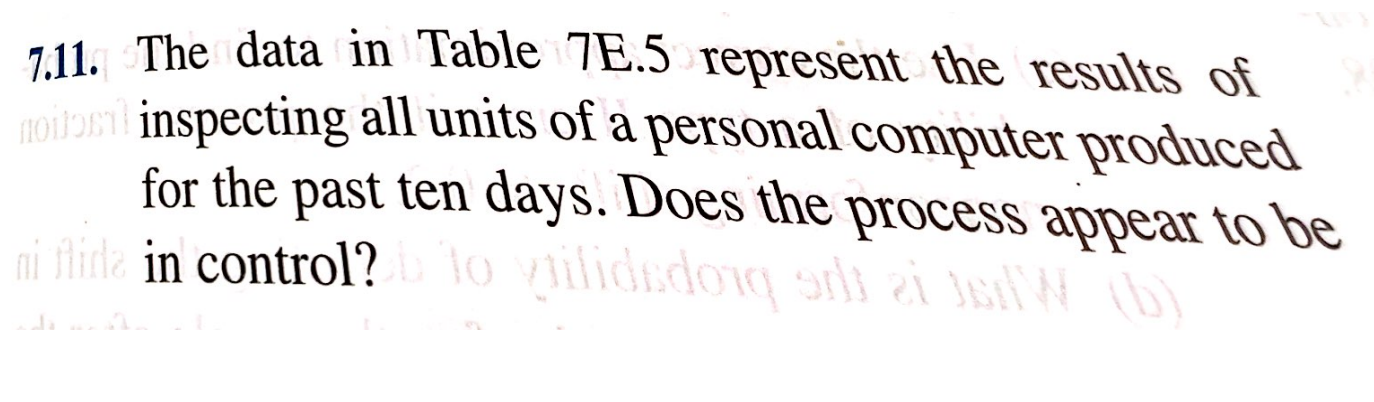 Solved 7.11. The data in Table 7E.5 represent the results of | Chegg.com