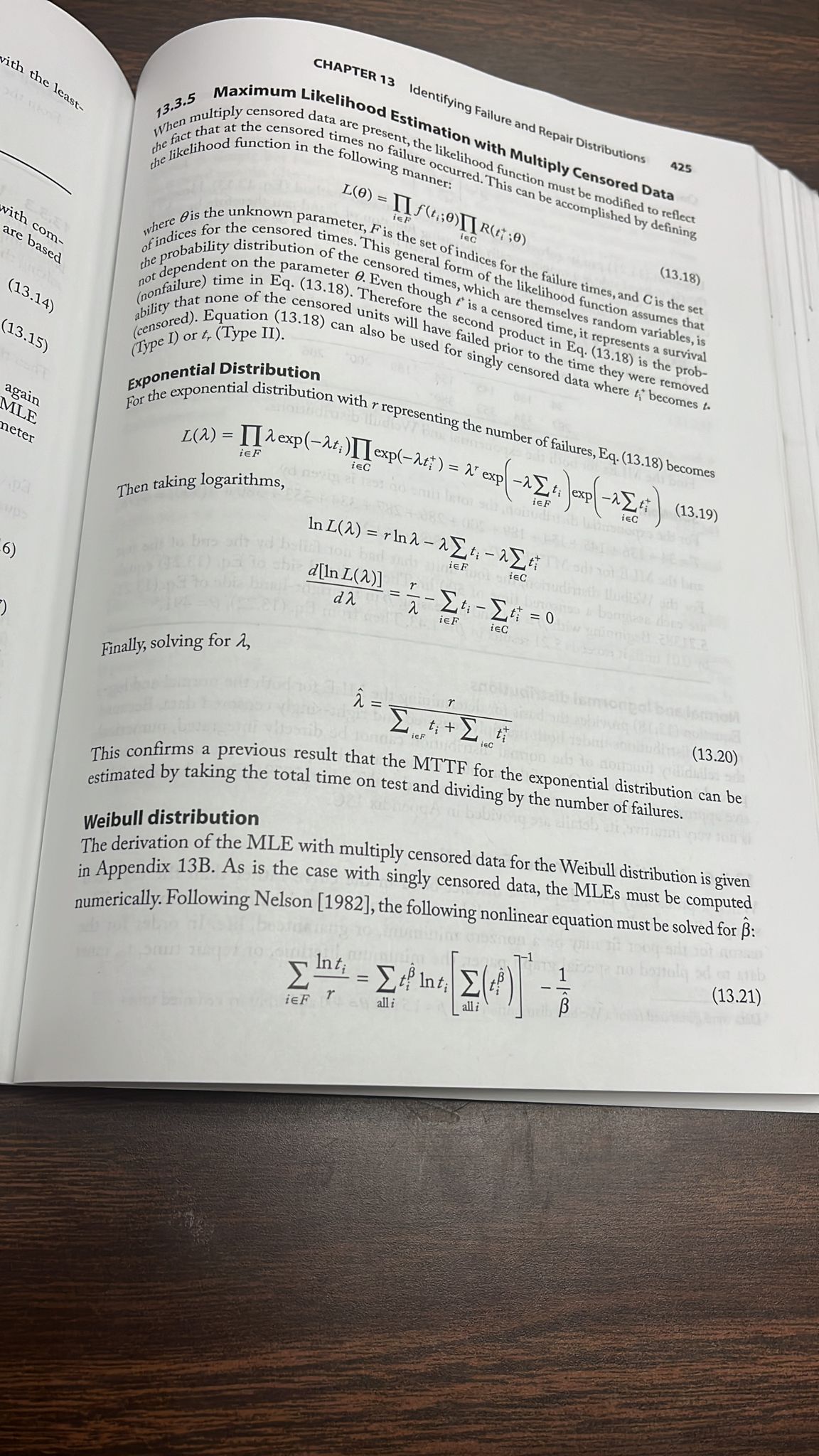Solved 1. Derive log-likelihood for Weibull distribution for | Chegg.com