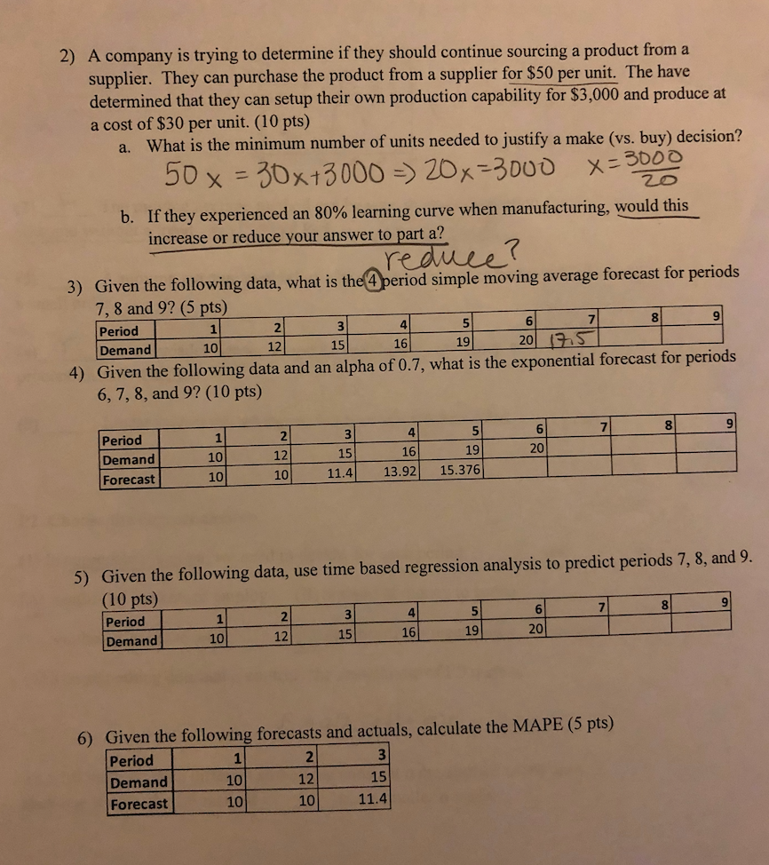 2) A company is trying to determine if they should | Chegg.com