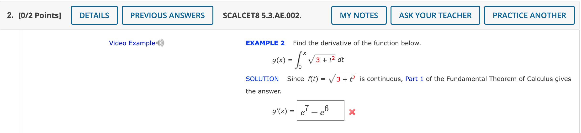 Solved AMPLE 2 Find the derivative of the function below. | Chegg.com