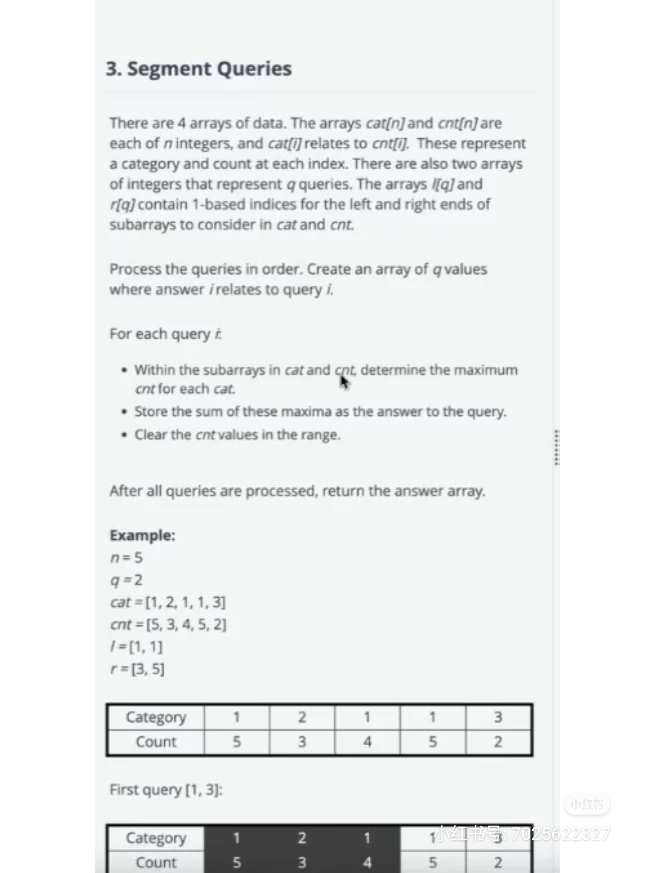 Solved Segment QueriesThere are 4 ﻿arrays of data. The | Chegg.com