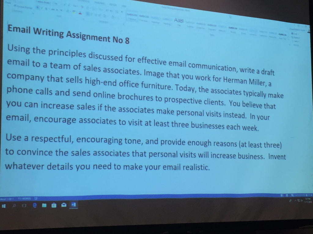 Solved Aab Email Writing Assignment No 8 Using the | Chegg.com