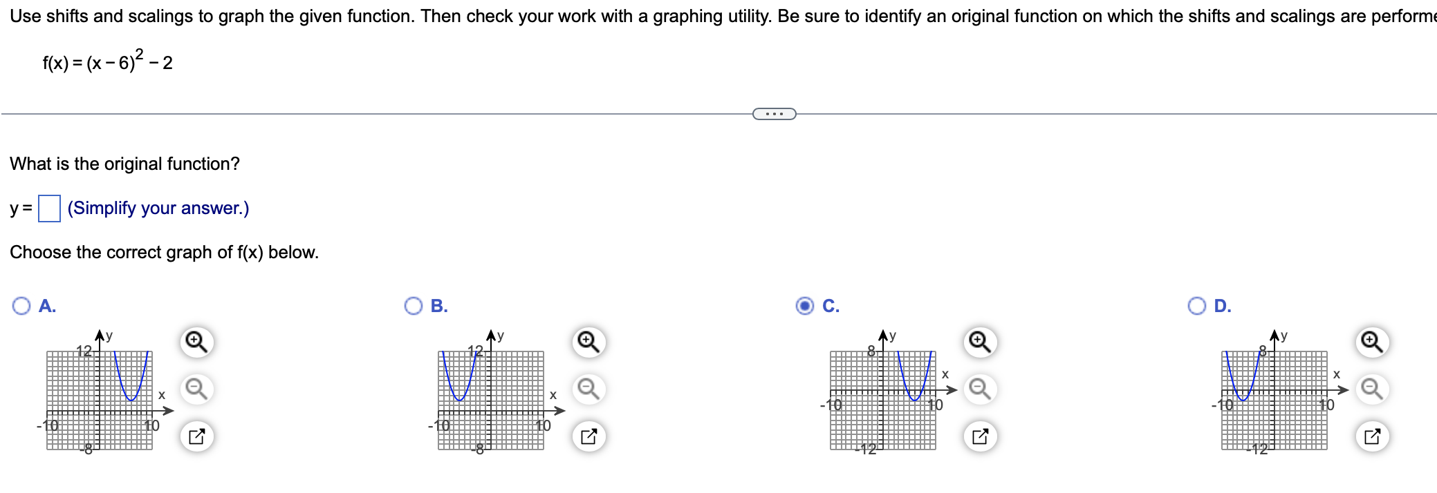 Solved Use shifts and scalings to graph the given function. | Chegg.com