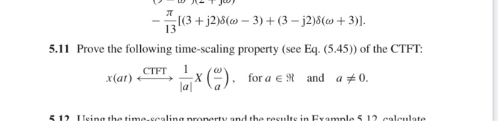 Solved W21W 2)8(0 - 3) + (3 – j2)8(6+3)]. 5.11 Prove the | Chegg.com