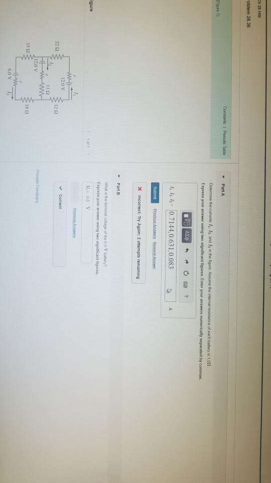 Solved Ch 26 Hw oblem 26.36 Part A Figure 1) I 1 | Chegg.com