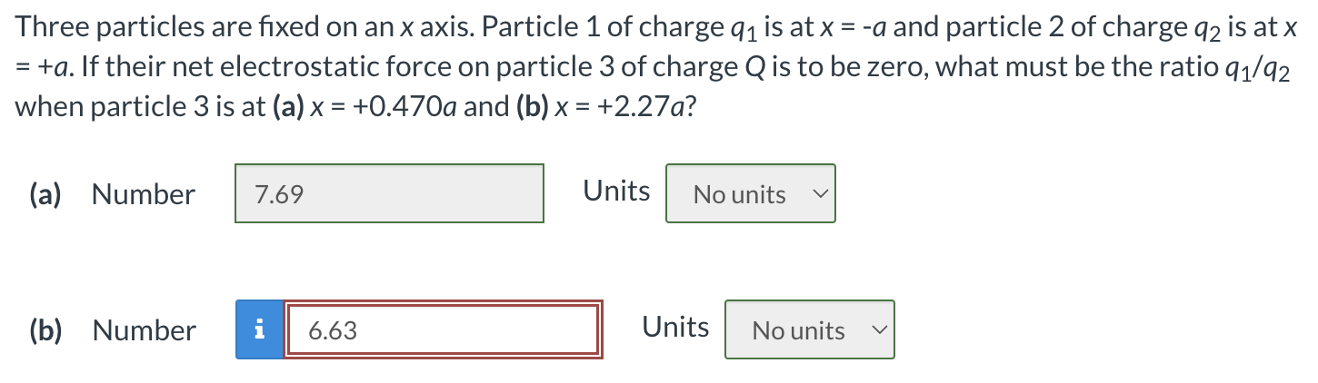 Solved Three particles are fixed on an x ﻿axis. Particle 1 | Chegg.com