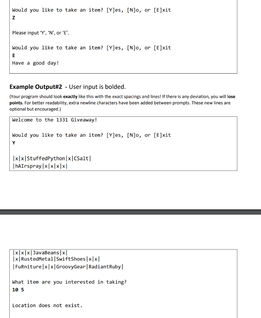 Solved Solution Description Create a file Giveaway. java | Chegg.com