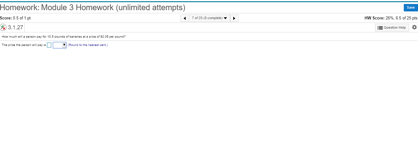 Solved Save Homework: Module 3 Homework (unlimited attempts) | Chegg.com Solved Save Homework: Module 3 Homework (unlimited attempts) | Chegg.com