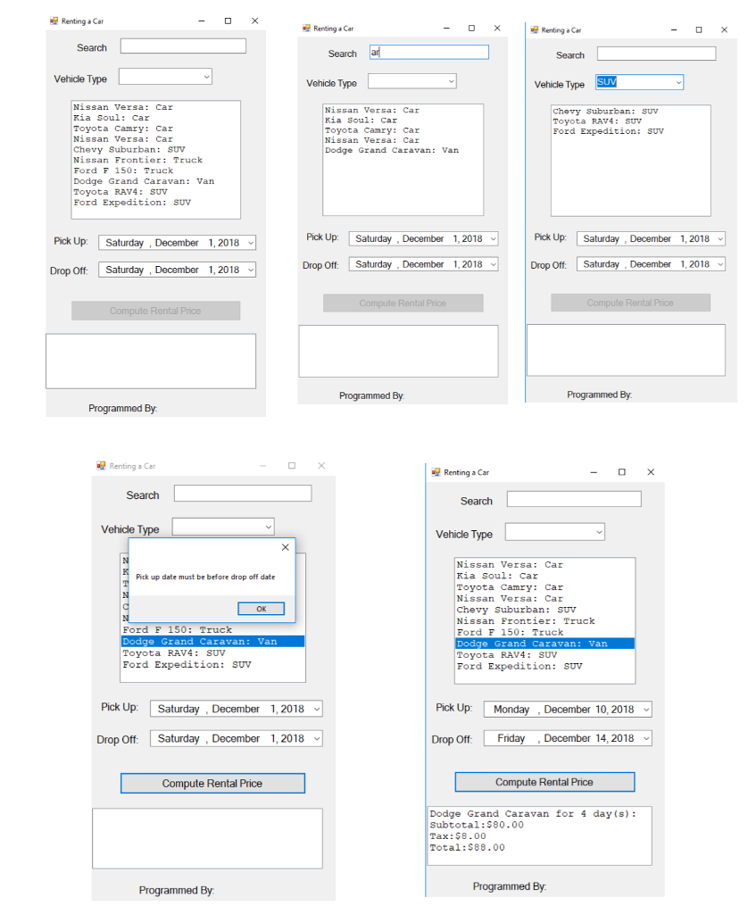 Using Visual Basic, Write a program that allows your | Chegg.com